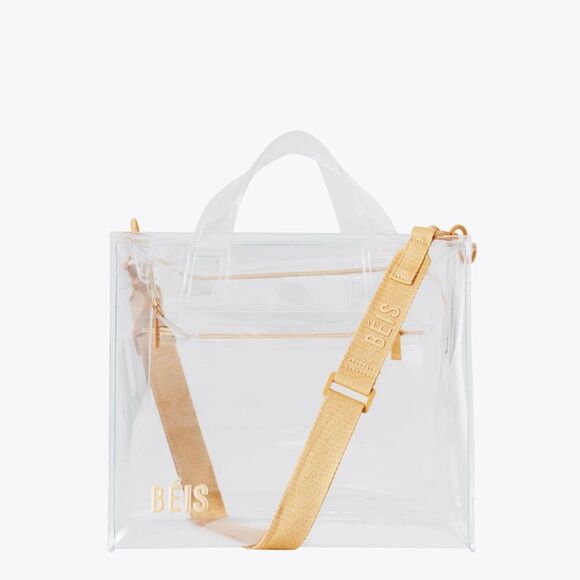 BEIS | Bags | Nwt Beis Stadium Tote Bag In Clear | Poshmark